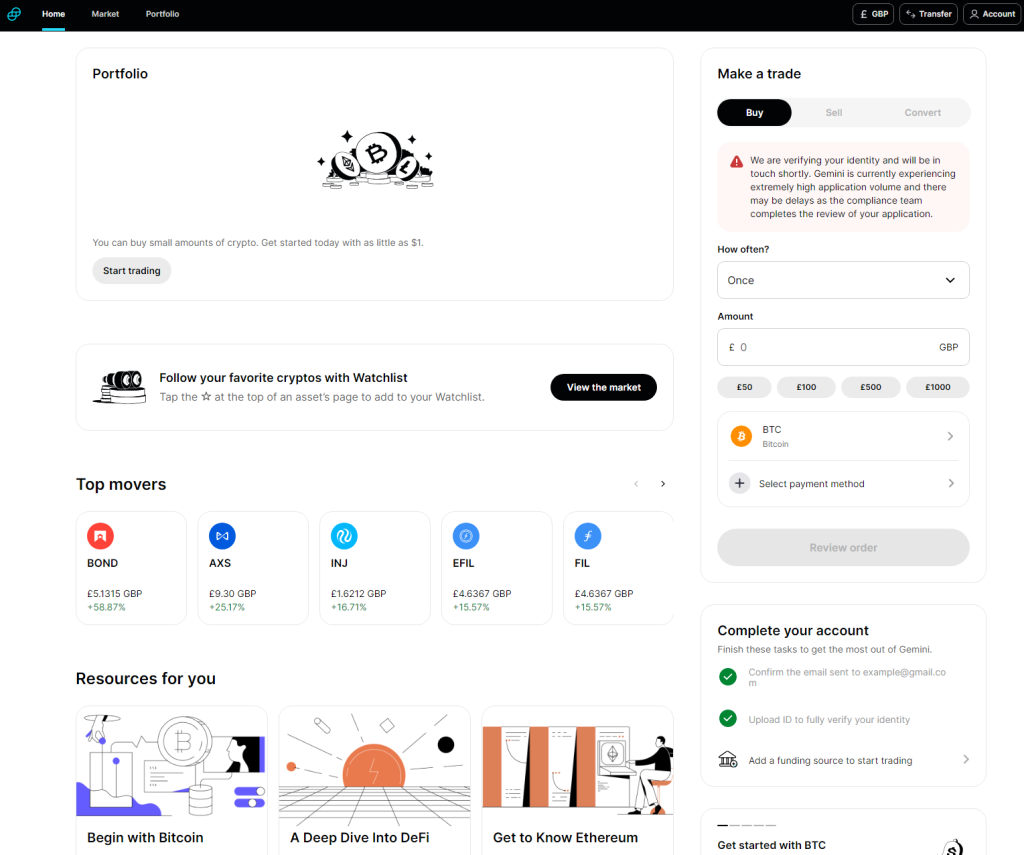 Gemini Review 2025: Fees, Pros, Cons and How It Compares